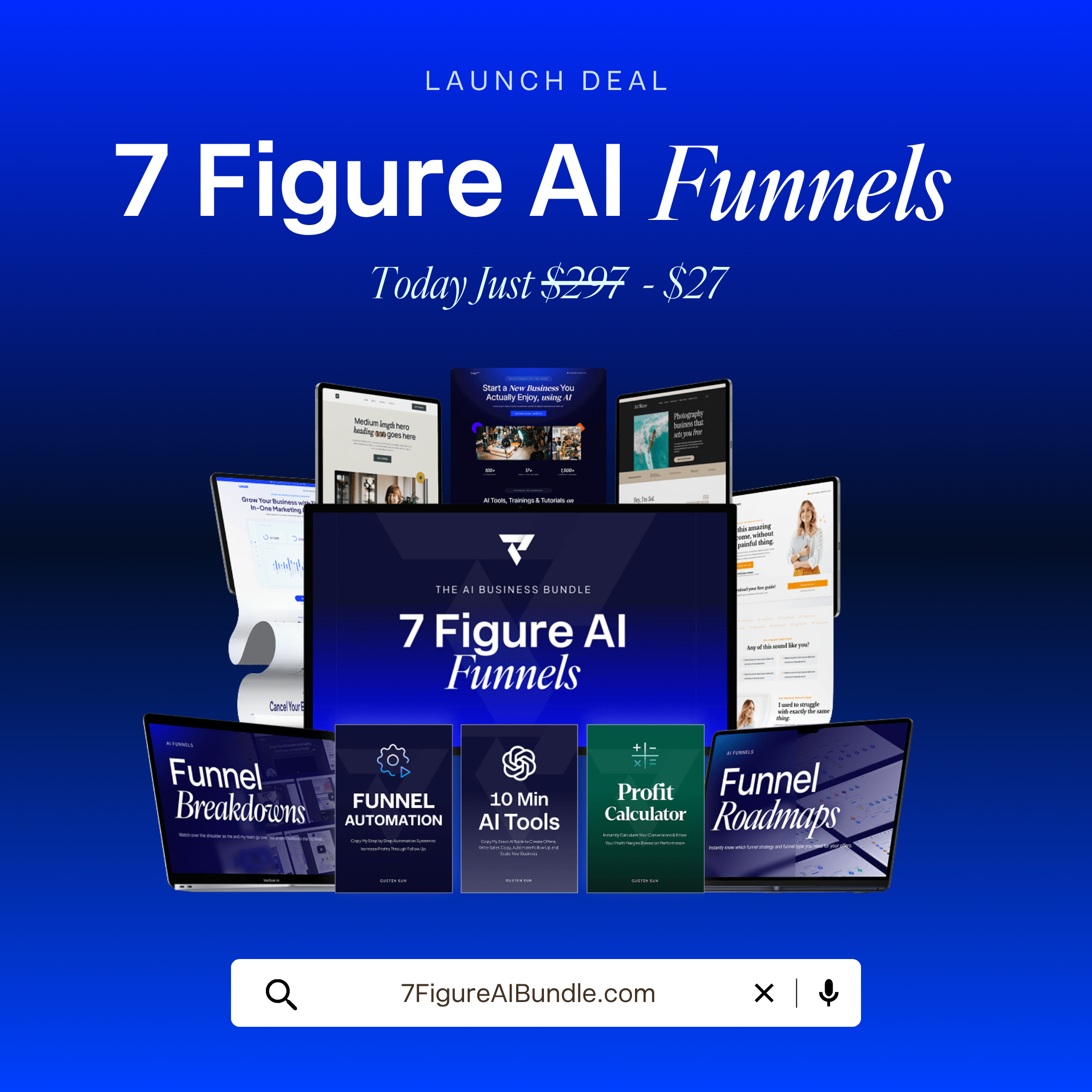 🔵 The 7 Figure AI Funnel Bundle is LIVE! 🎉 · Freedom Fastlaner