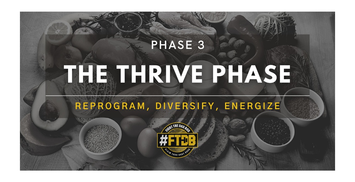 Reprogram! Diversify! Energize! - PHASE 3: THRIVE! · Fight The Dad Bod