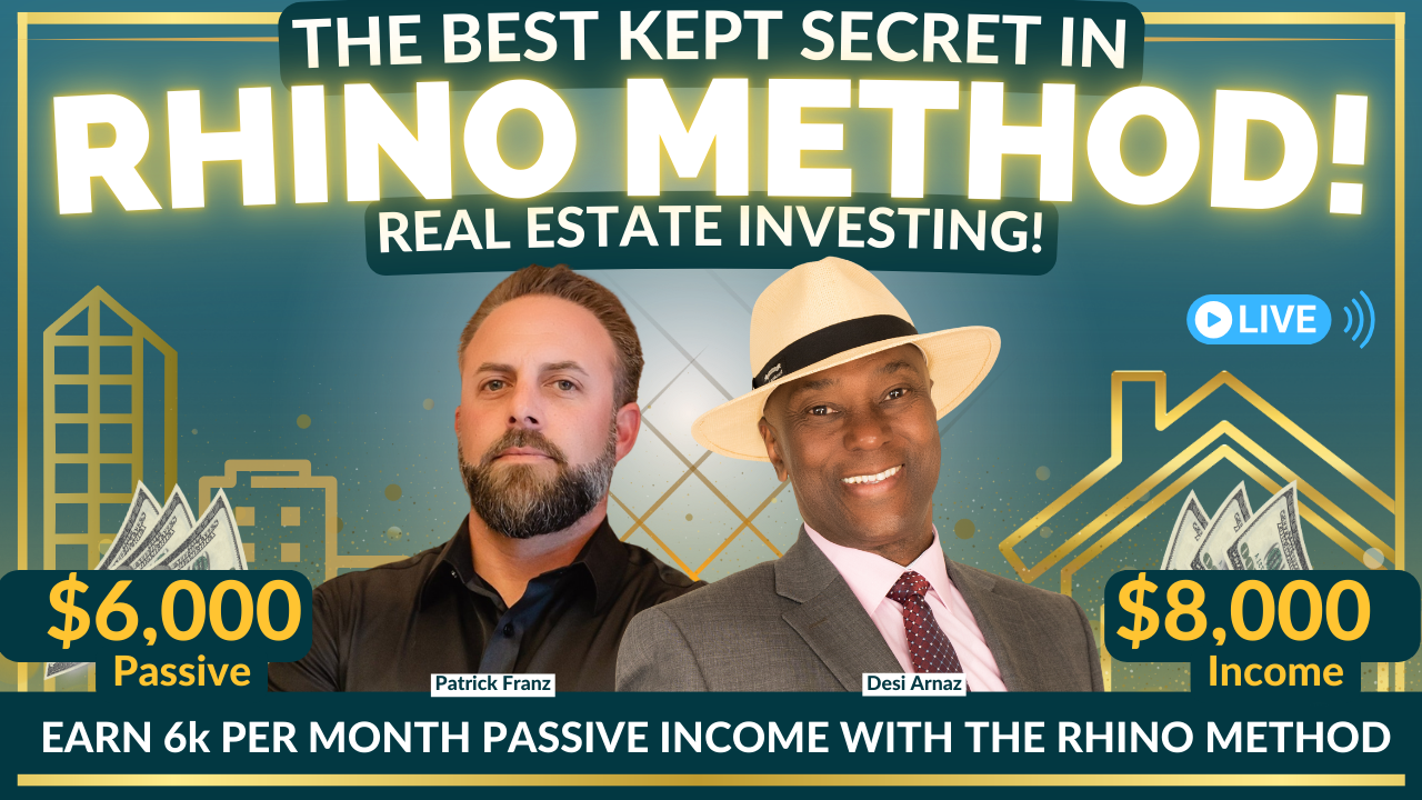 The Rhino Method LIVE with Desi and Patrick · Note Investor University