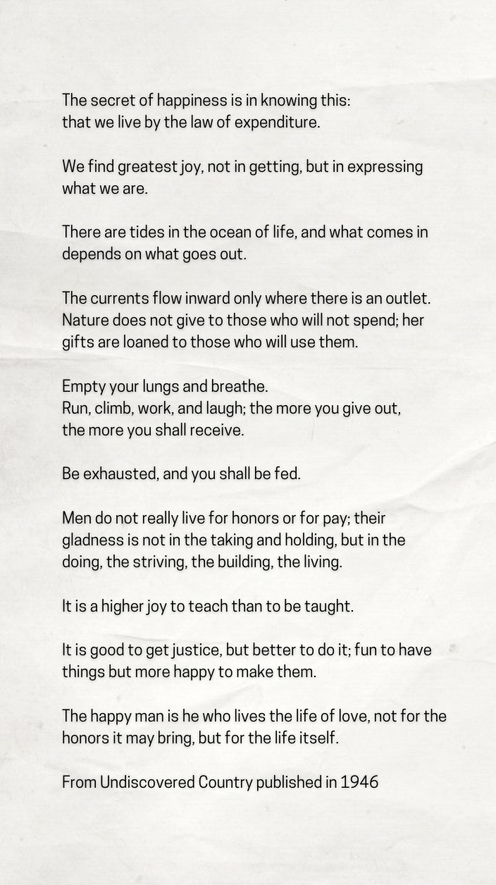 A Reflection & Prompt: The Secret of Happiness · Art & Void