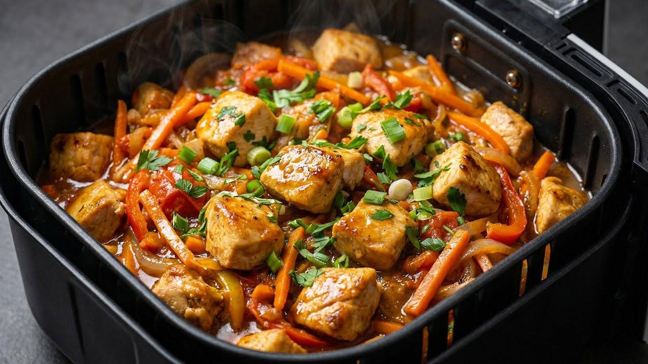 I made this in the air fryer and didn’t expect THIS 😱 Restaurant-style ...