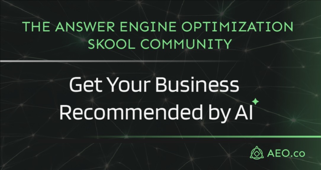 We Want to Know You! · AEO - Get Recommended by AI