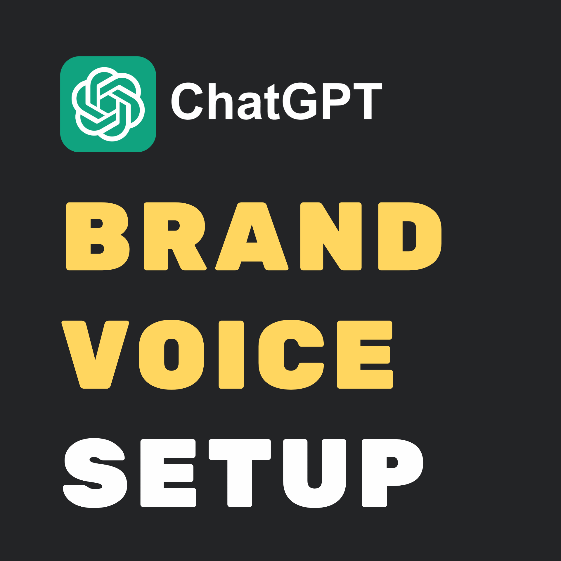 Chat GPT — Brand voice setup (AI copywriter) · Klaviyo Mastery