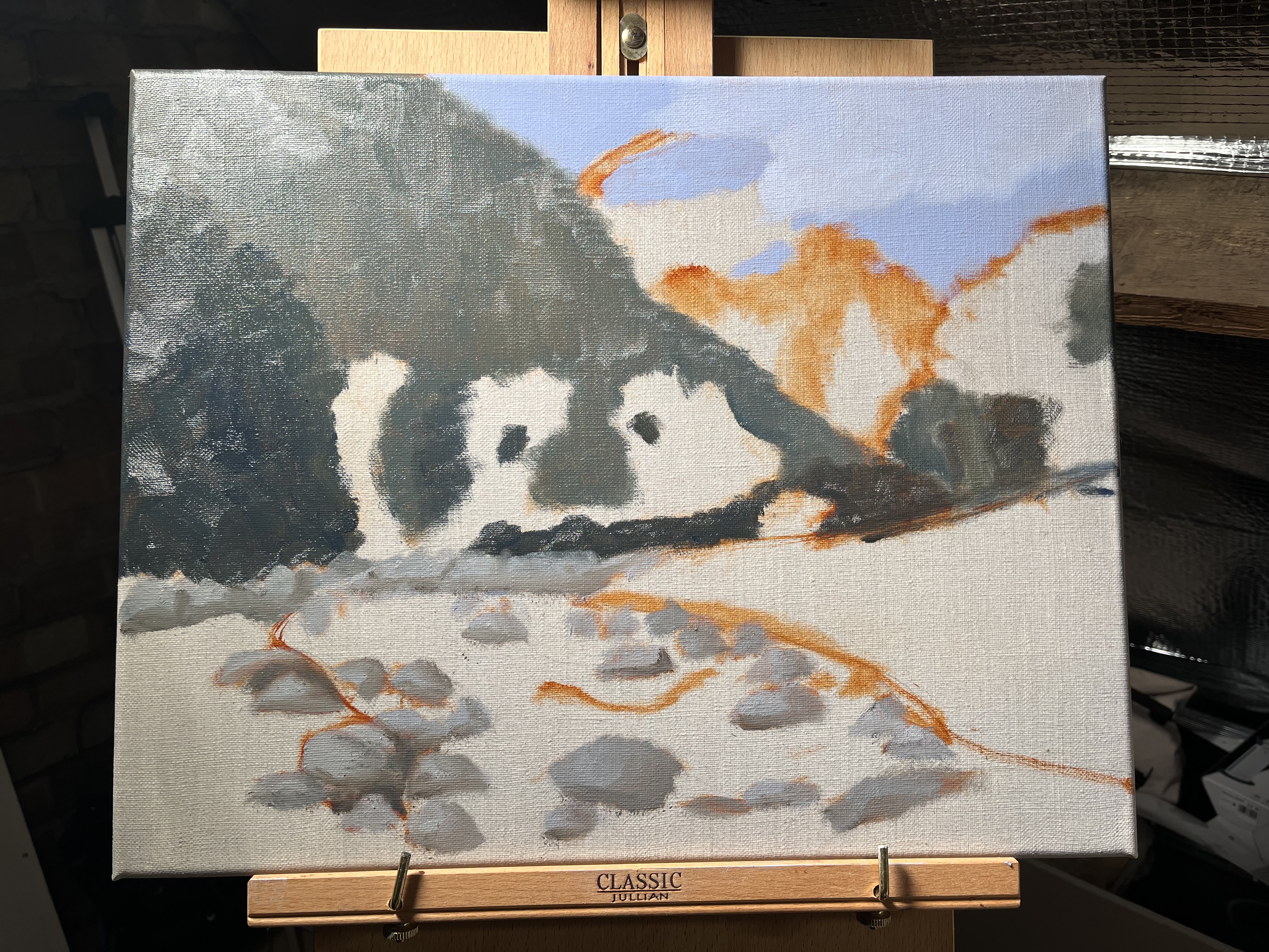 My first landscape 🫣 · Painters Hub