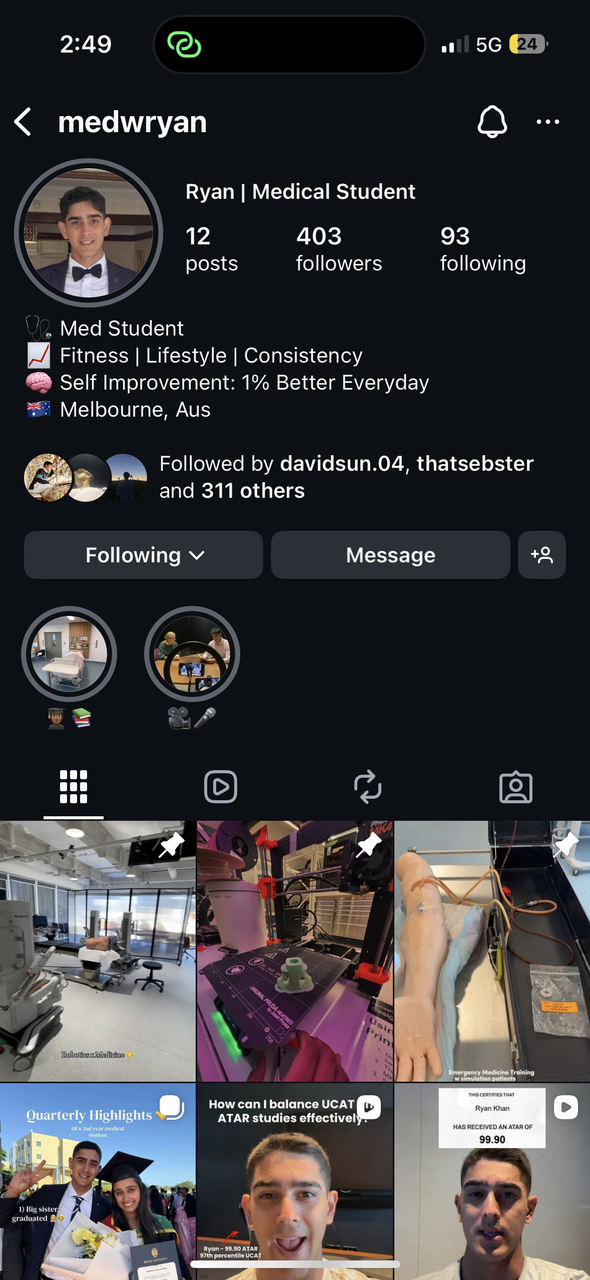 @MedwRyan insta + TikTok plug · Project 99.95