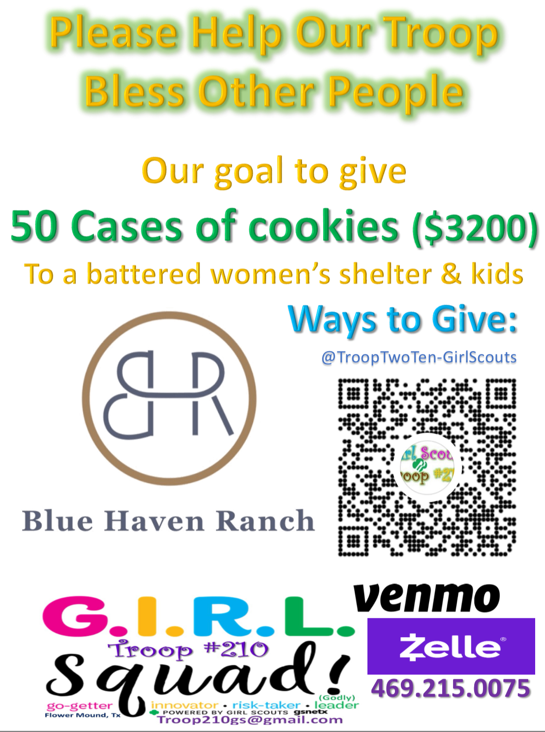 Help our troop make their donation goal · Pivot 2 Change