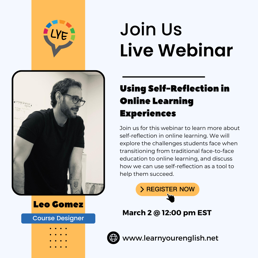 Webinar: Using Self-reflection in Online Education · Teacher Support ...