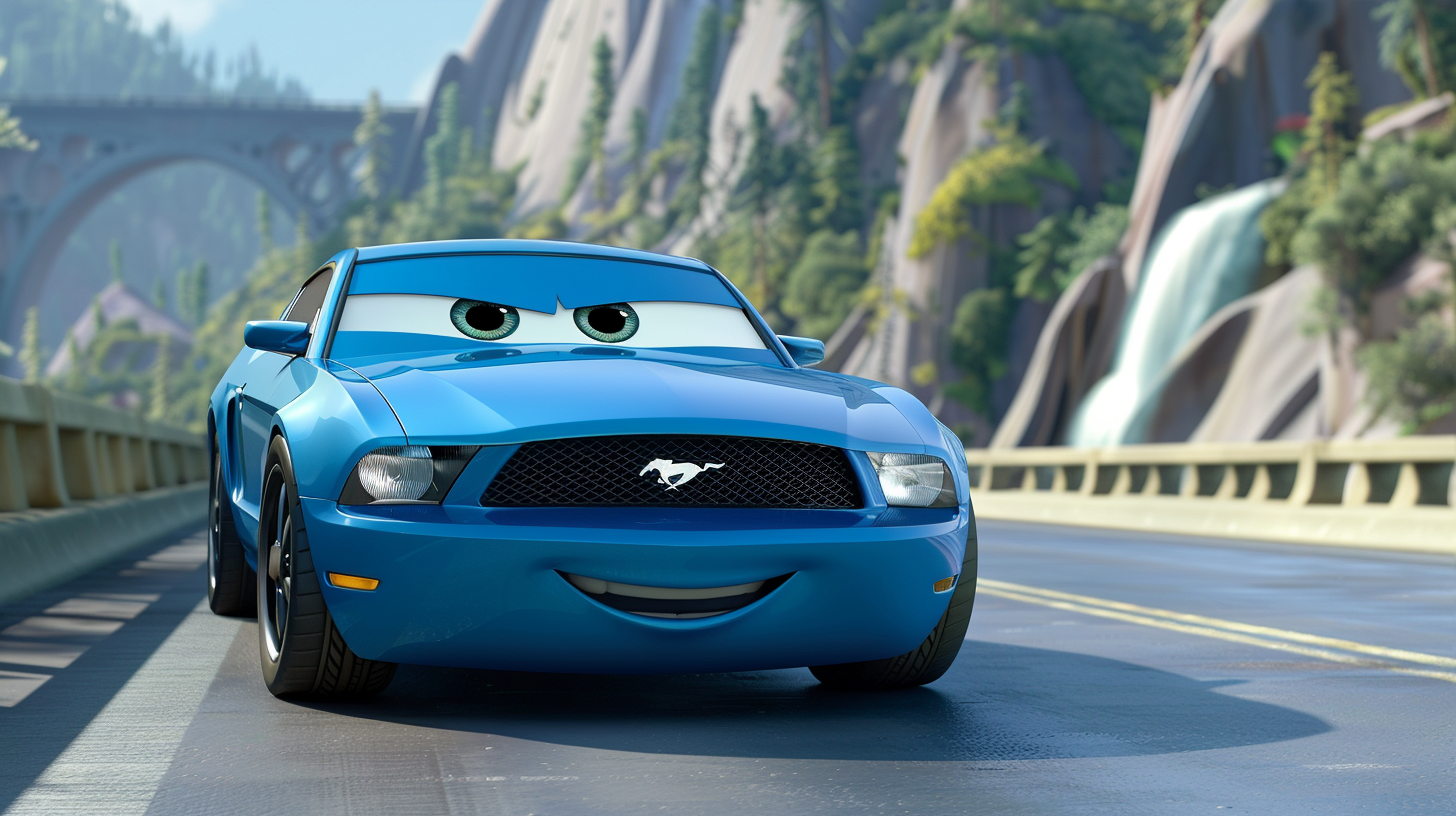 mustang gt estilo pixar · Kreavix Start | Design Academy