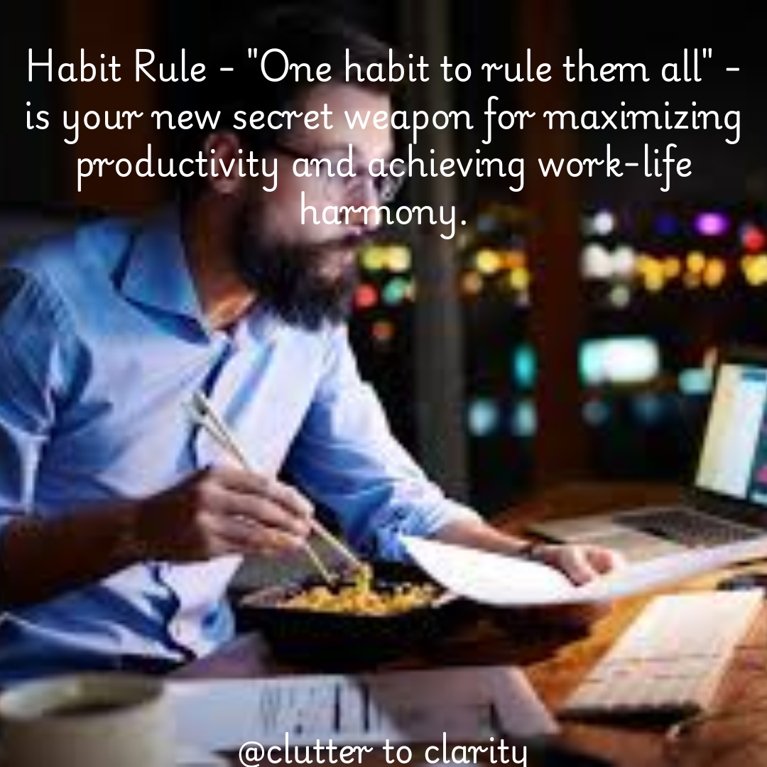 Habit Rule · Kreavix Start | Design Academy