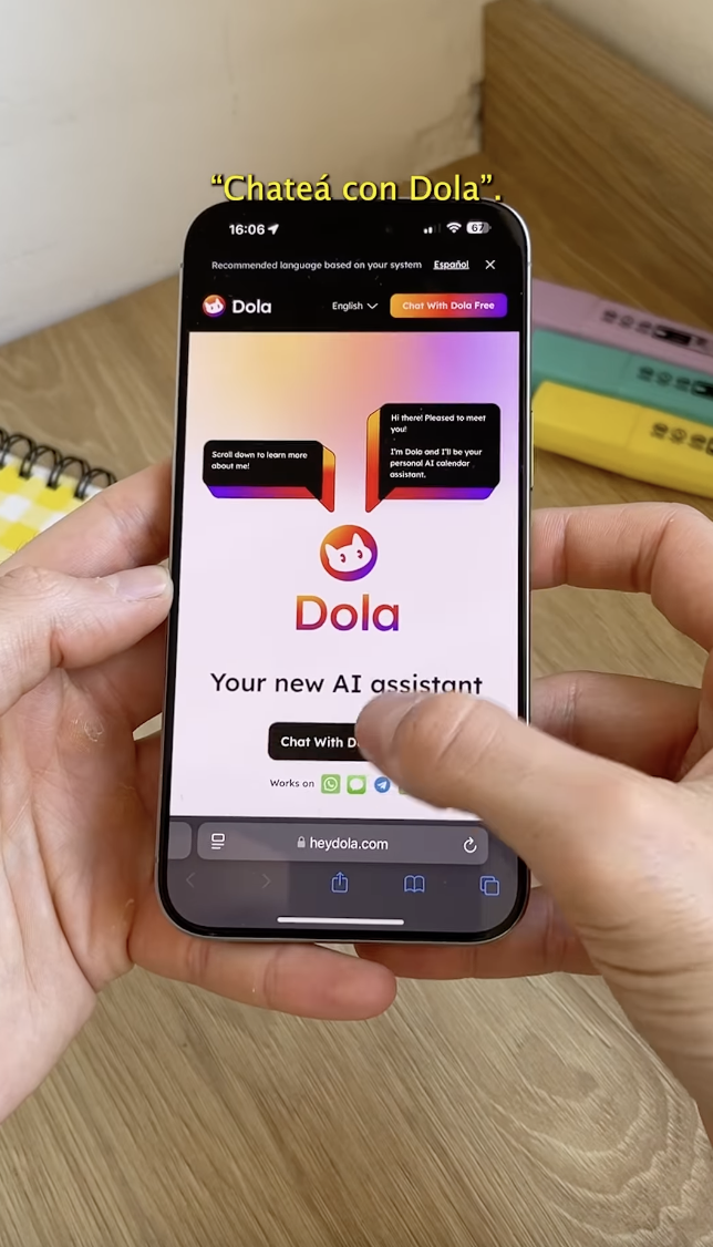 Chatea con Dola AI en WhatsApp Gratis · Kreavix Start | Design Academy