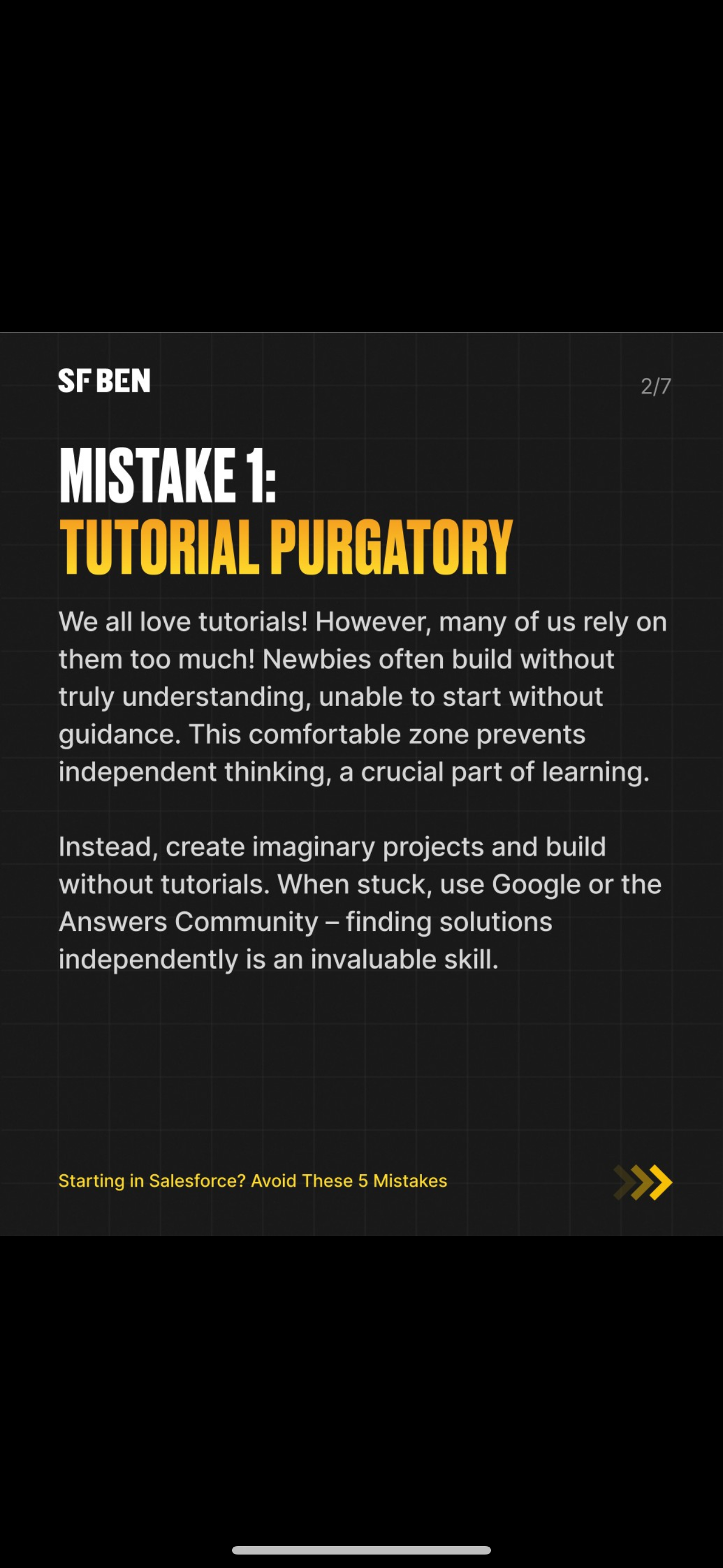 Here Are 5 Mistakes To Avoid When Starting Out · Pathway To Salesforce Pts