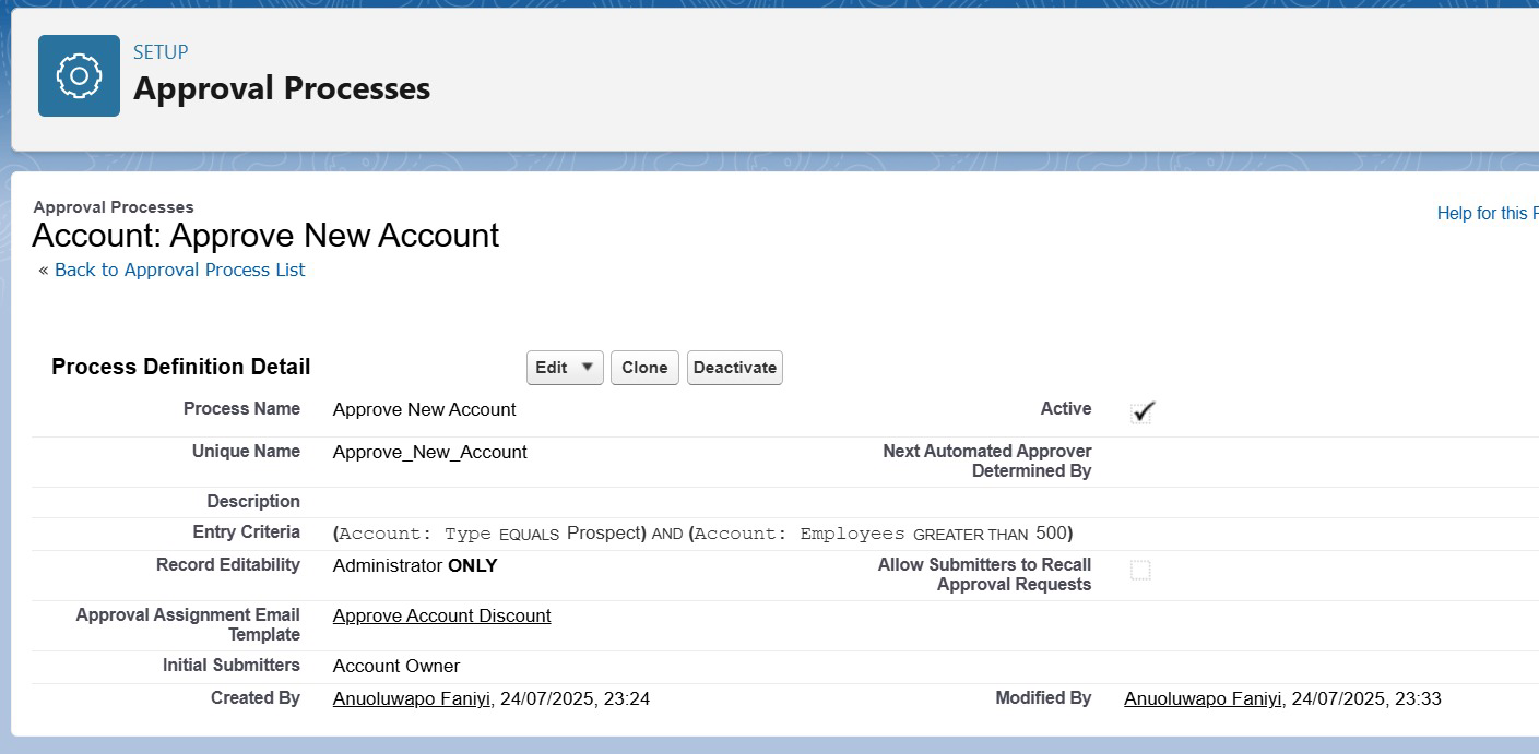 Building an Approval Process Cont’d · Pathway To Salesforce (PTS)
