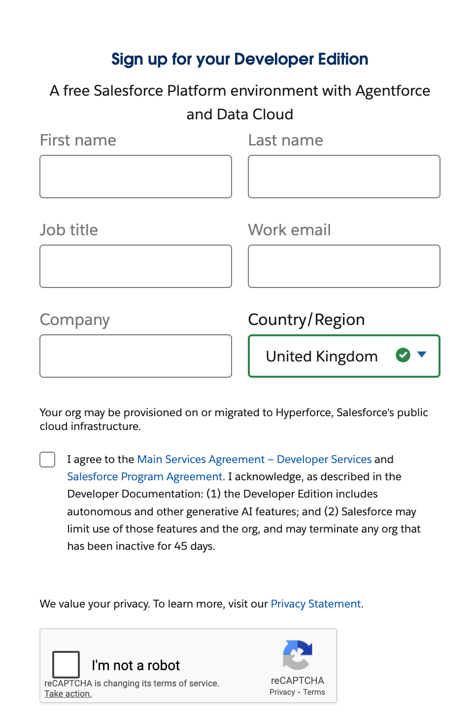 Can't sign up!!!!!!! · Pathway To Salesforce (PTS)