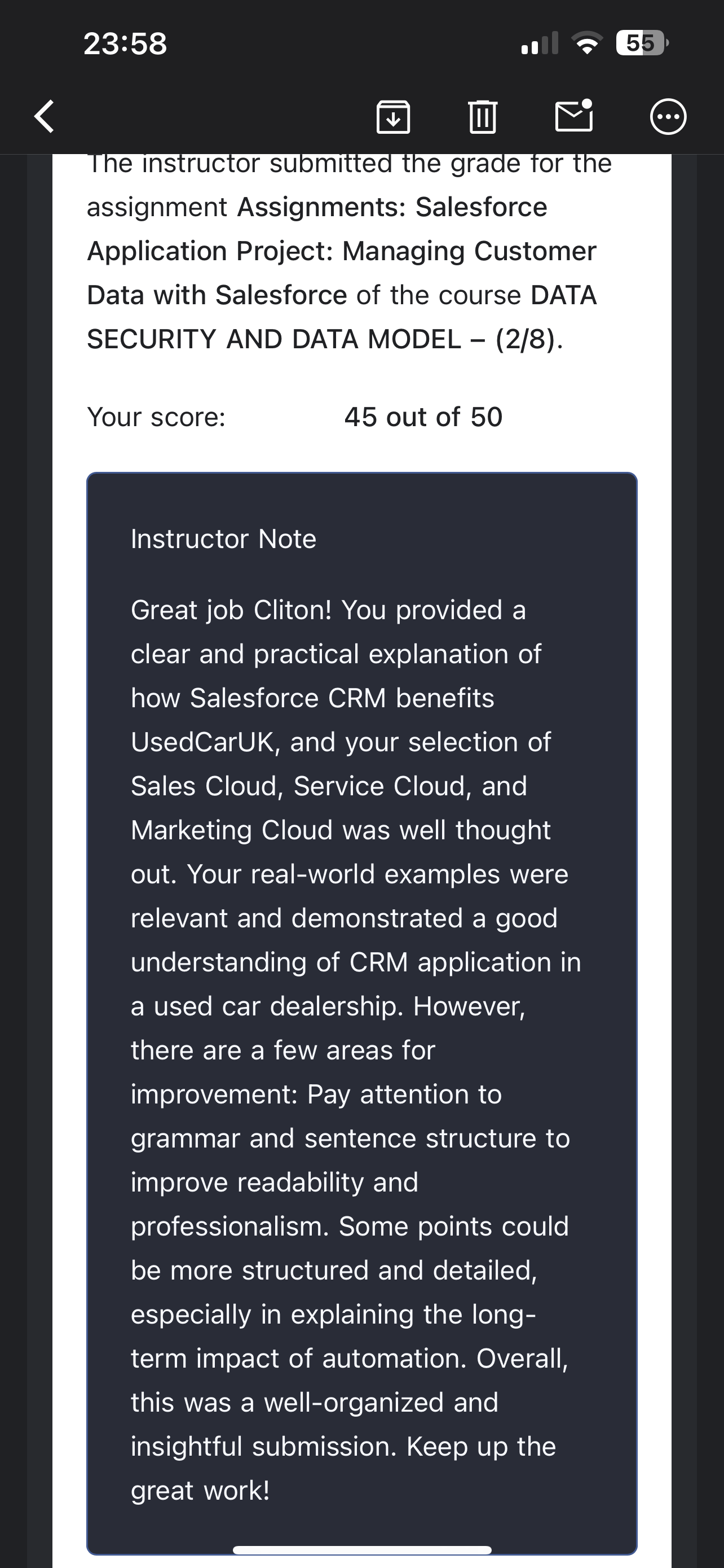 Encouraging · Pathway To Salesforce Pts