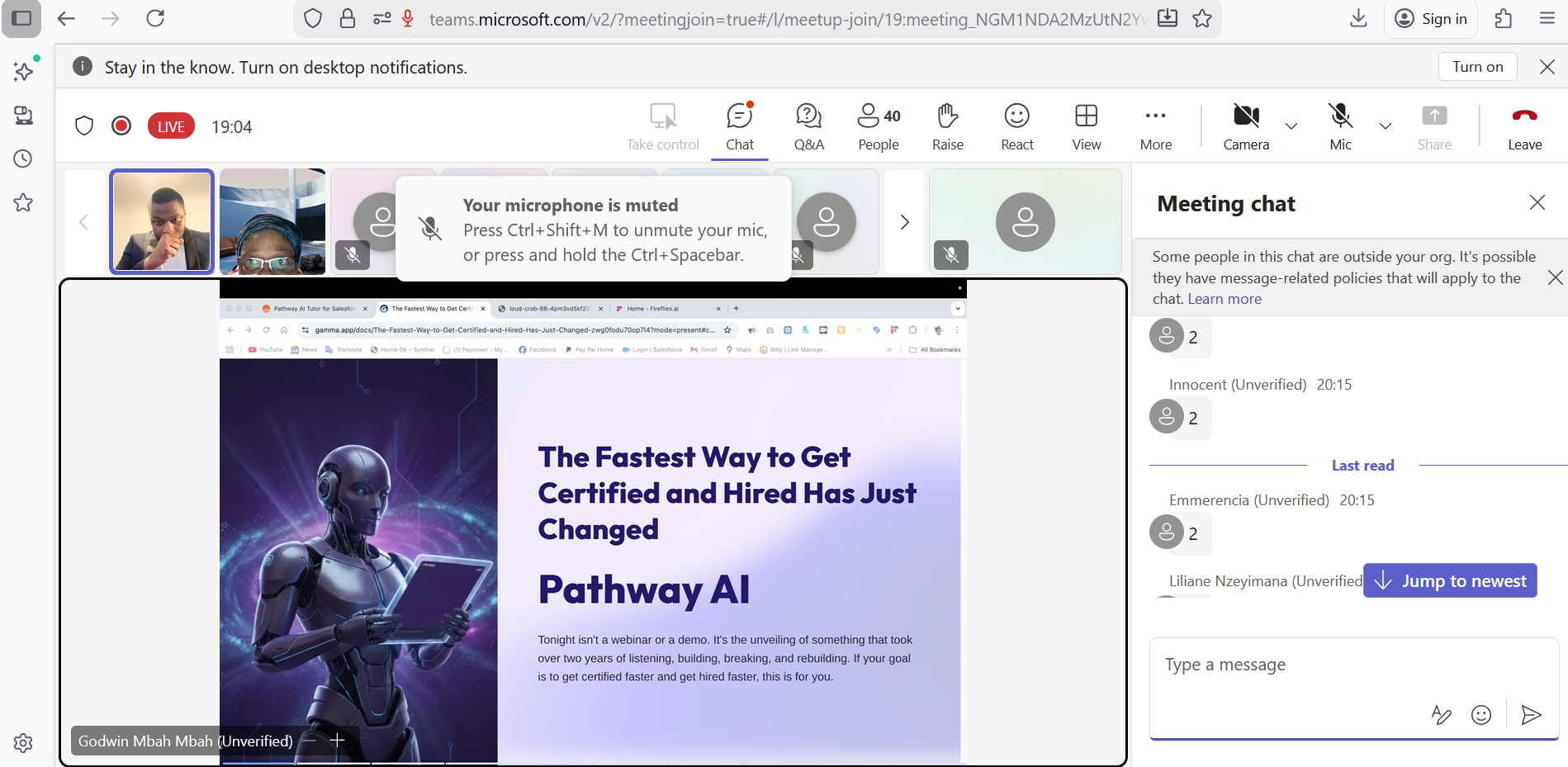 PATHWAY AI LAUNCH · Pathway To Salesforce (PTS)