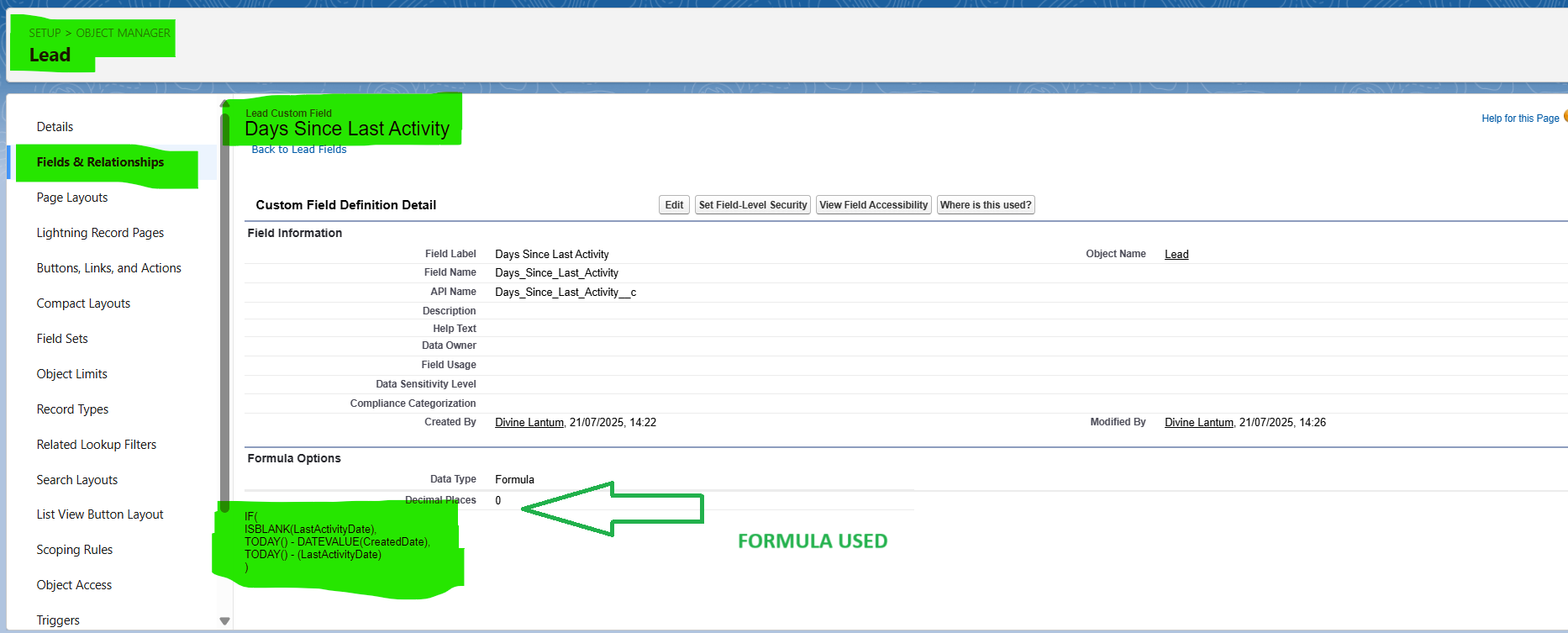 Days Since Last Activity · Pathway To Salesforce (PTS)
