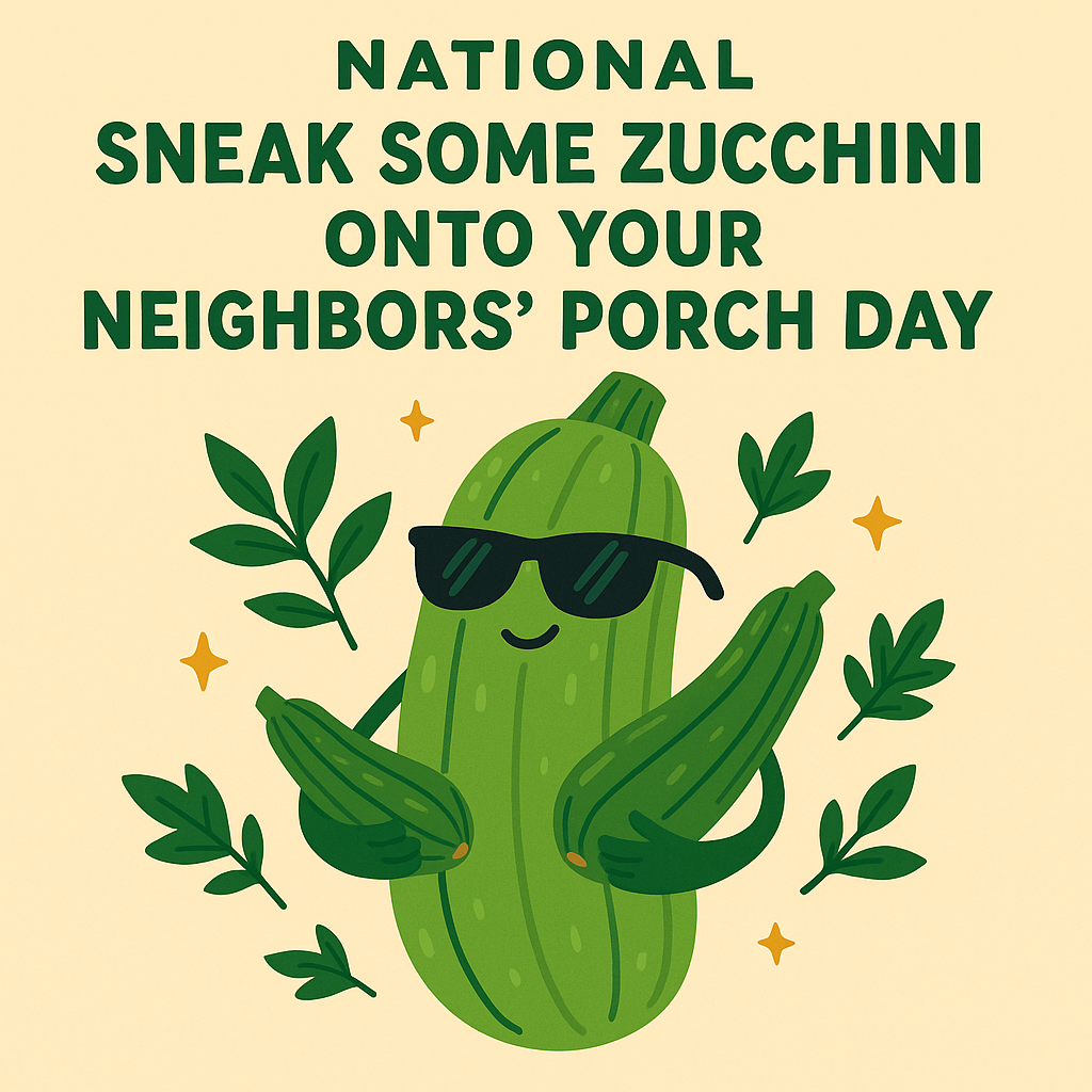 National Sneak Some Zucchini Onto Your Neighbors’ Porch Day · The ...