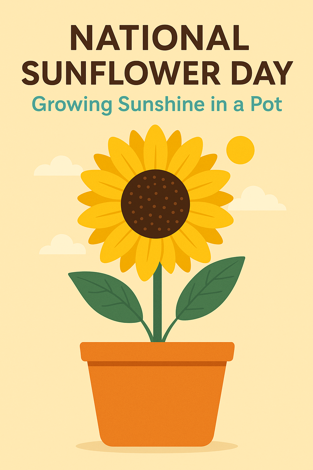 National Sunflower Day: Growing Sunshine in a Pot · The Potted Garden ...