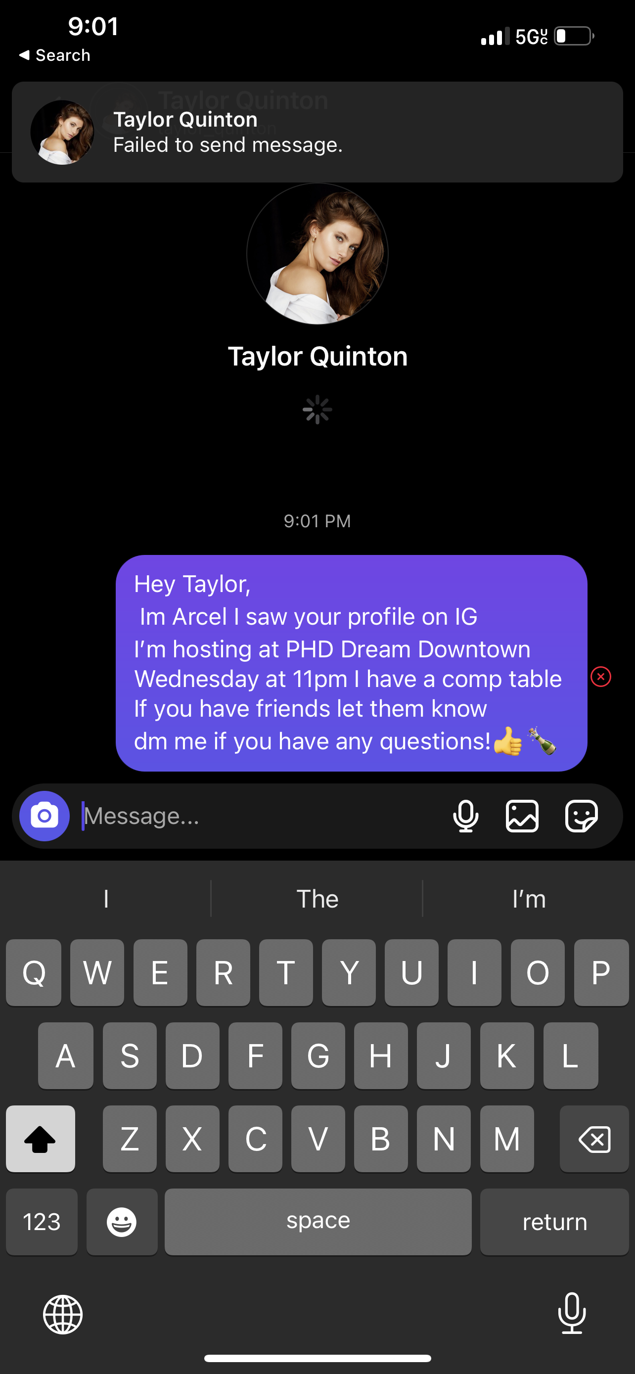 I can’t dm ppl on IG · Men of Action: Forum