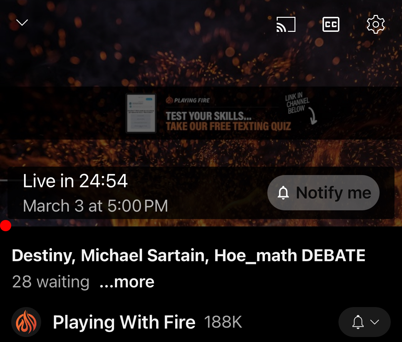 Destiny, Hoe Math, Sartain Debate Live!! · Men of Action: Forum