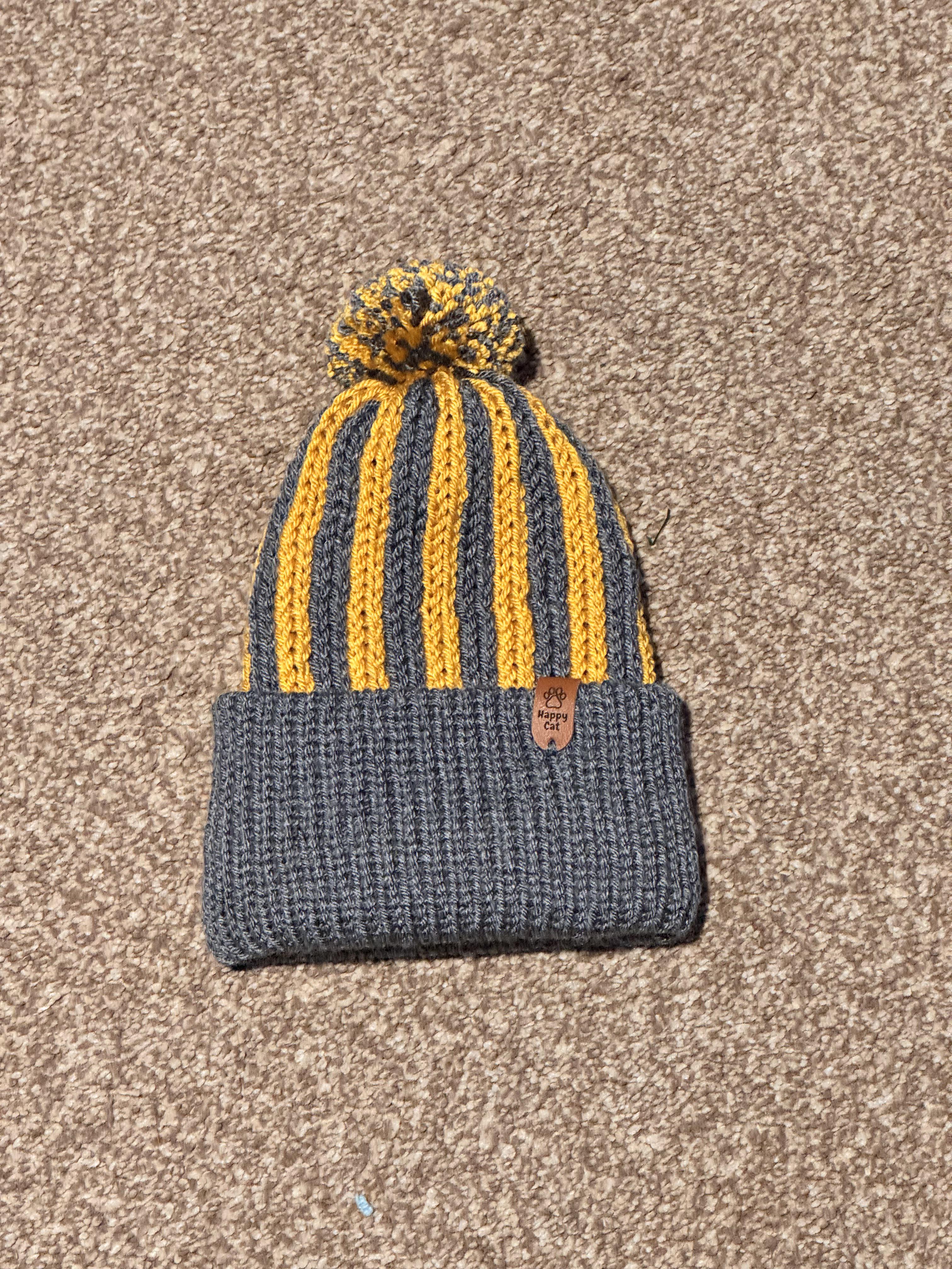 Vertical striped hat · Circular Machine Knitting Addi