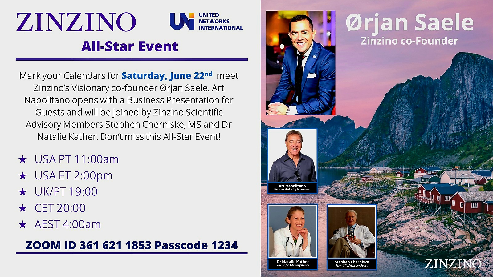 Today At 8pm CET 7pm UK 2pm EST 11am PT United Networks International