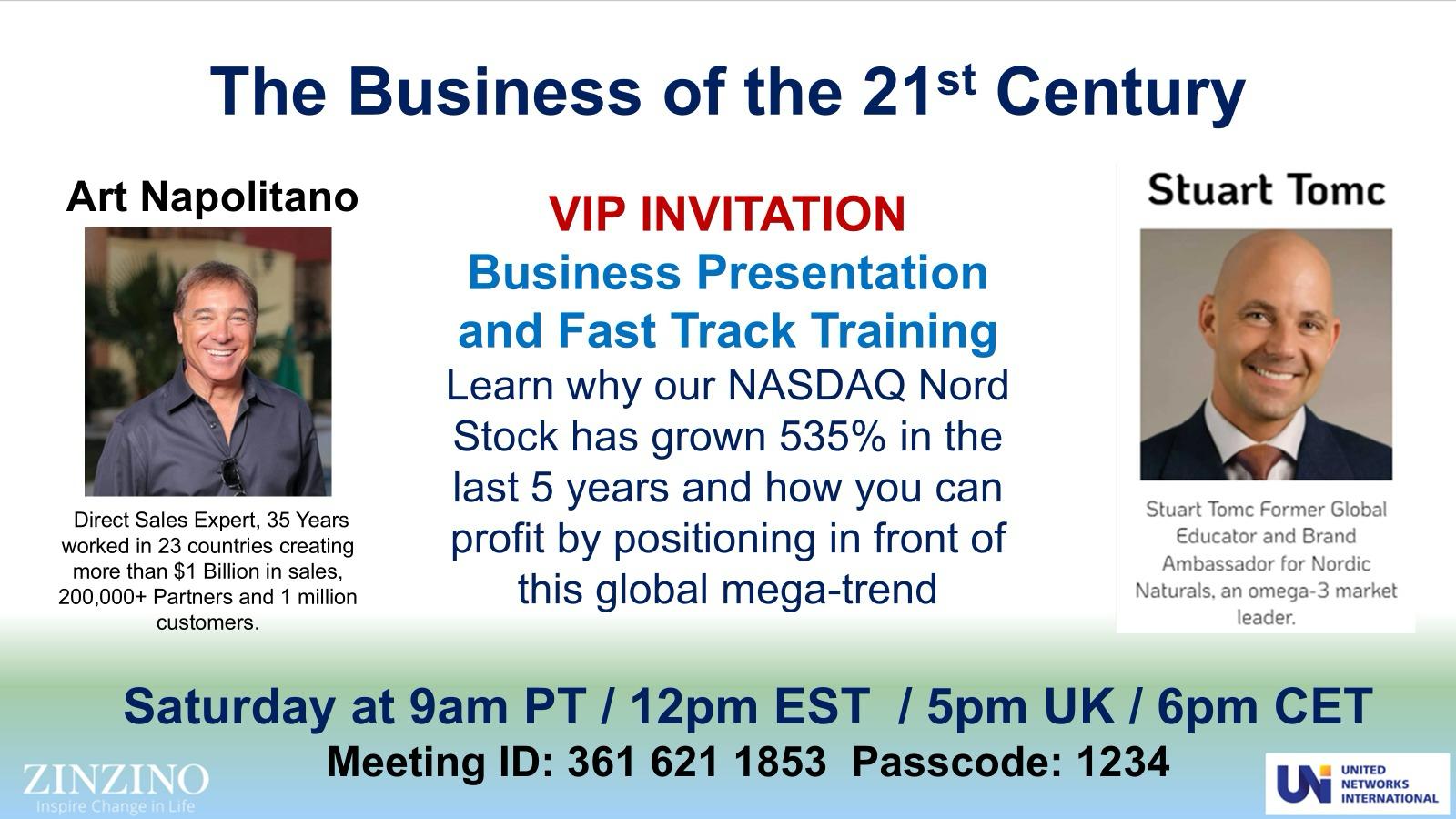 VIP - Business Presentation and Fast Start · United Networks International