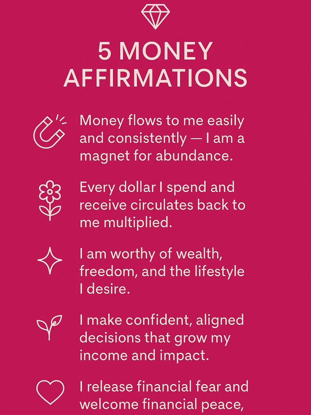5 Money Affirmations for a Wealthier Mindset · Soft Wealth Society