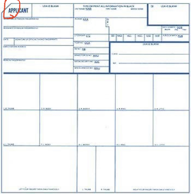 FD258 Card Printing · Fingerprinting Resources