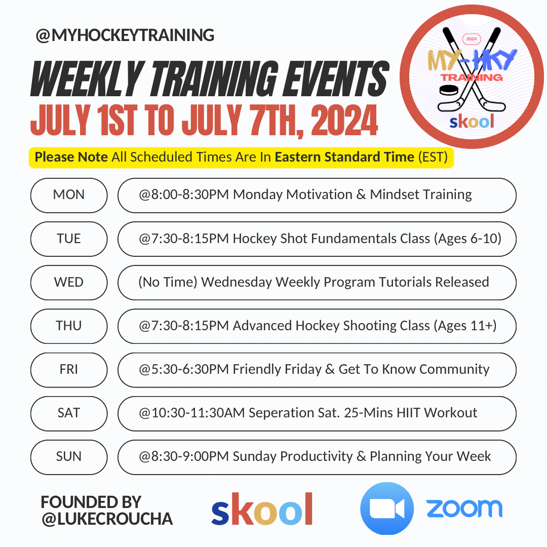 This Week’s 7-Day Calendar & Schedule Monday, July 1st to Sunday, July ...