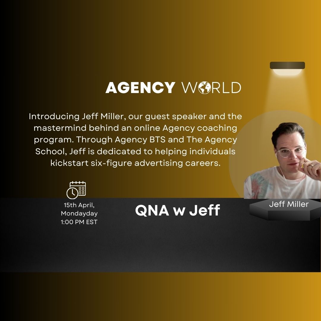 🤩 Jeff Miller's Six-Figure Secrets 🔥 · Agency World