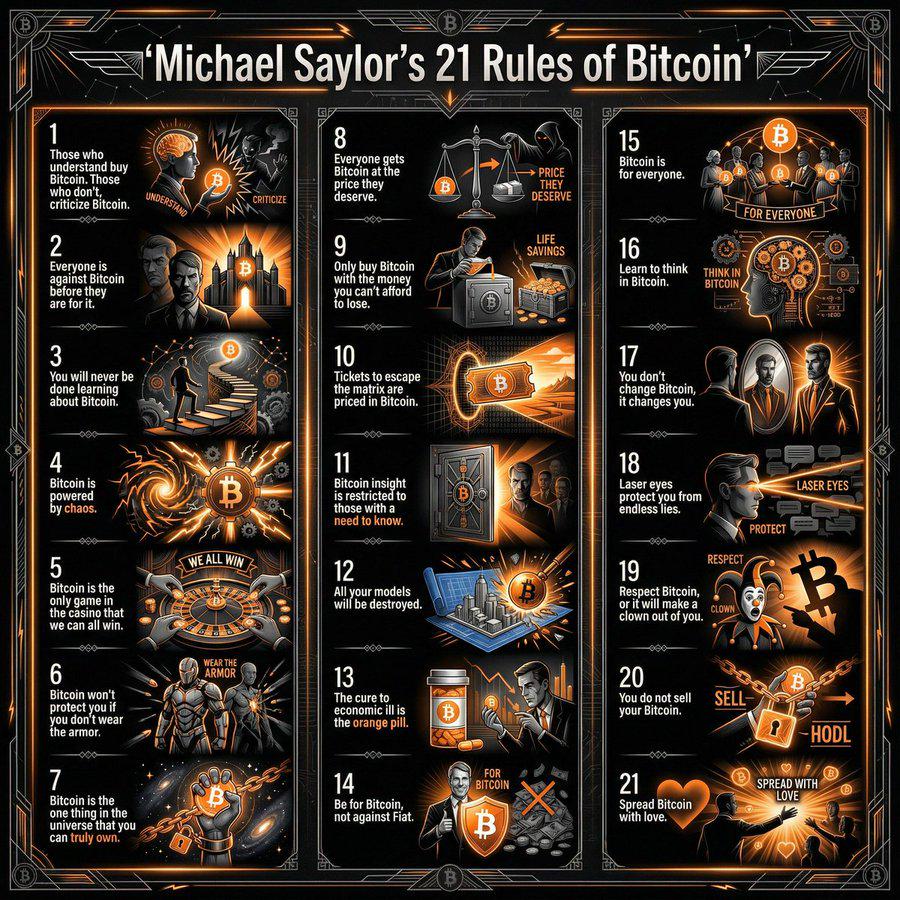 Saylor S 21 Rules Of Bitcoin Bitcoin