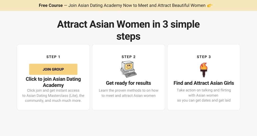 Asian Dating Academy (Free)