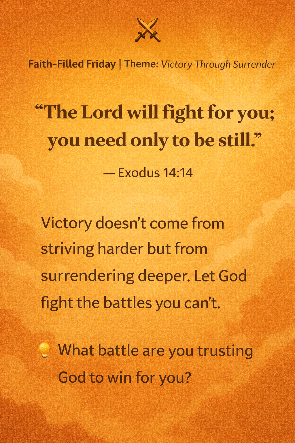 ⚔️ Faith‑Filled Friday | Victory Through Surrender for Digital Bosses ...