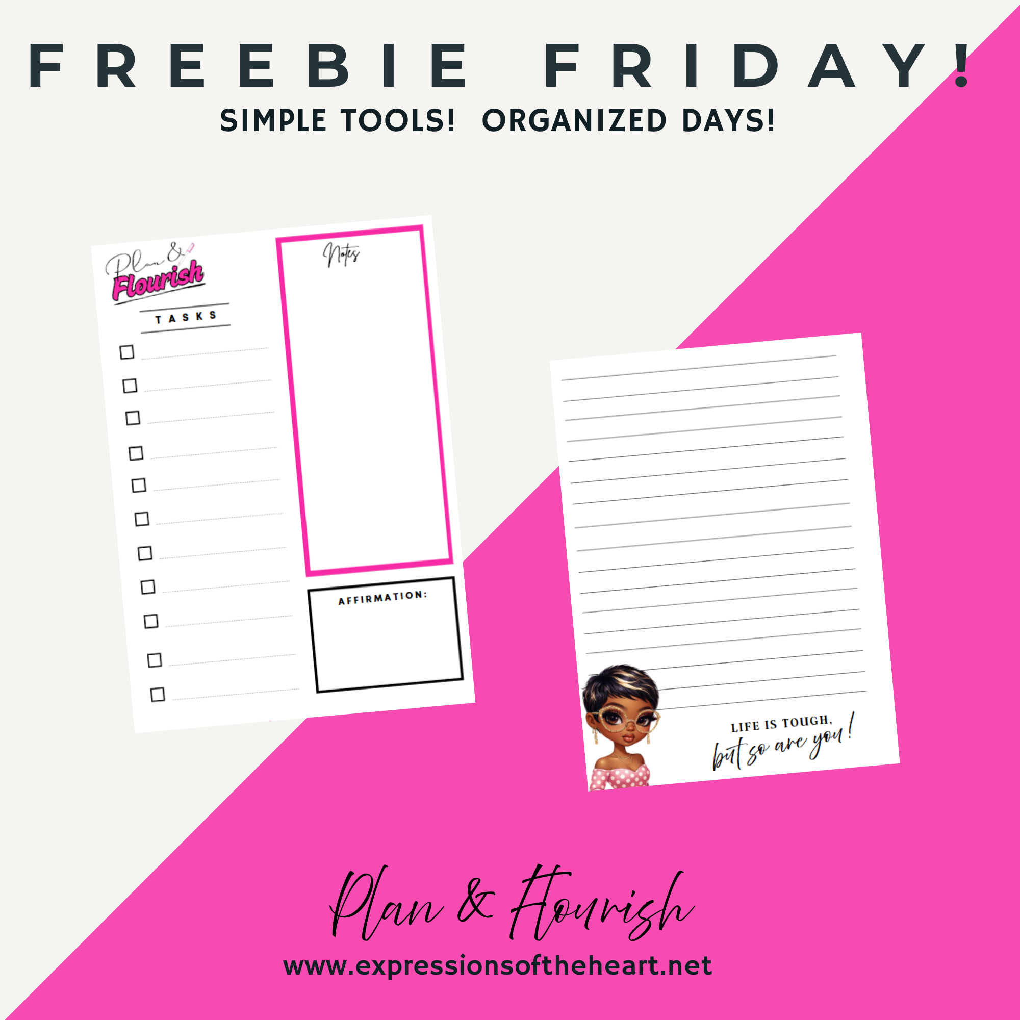 FREEBIE FRIDAY! · Plan & Purpose