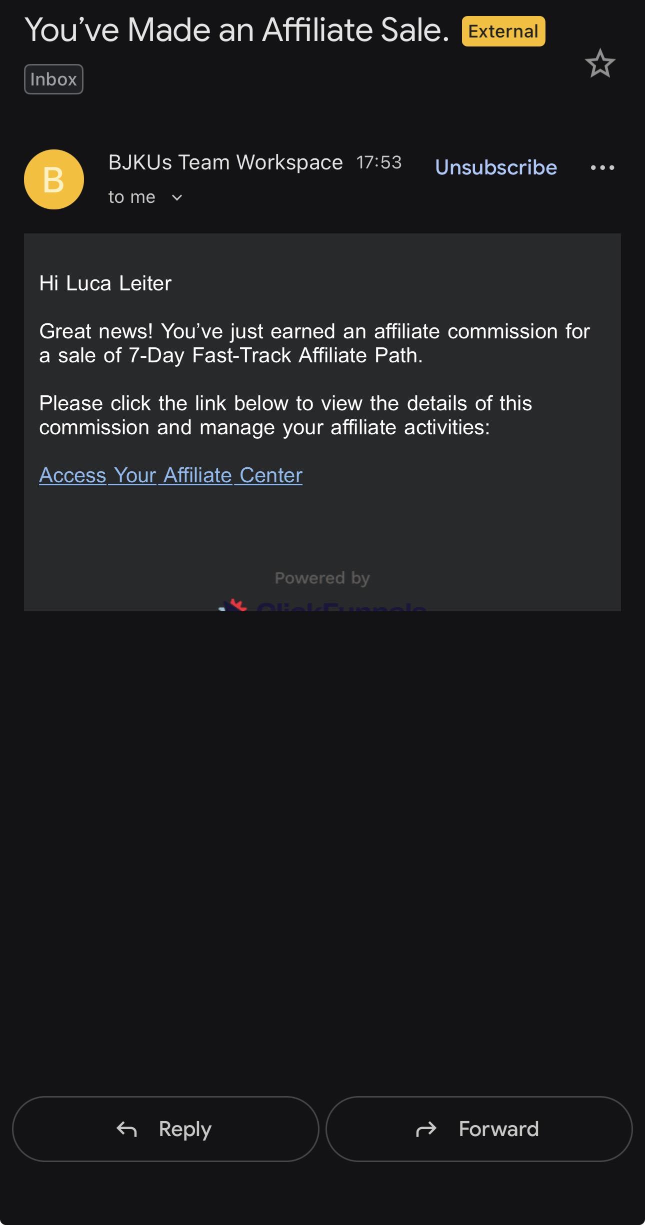 WHO ELSE LOVES THIS EMAIL👀 · Affiliate Impact Network