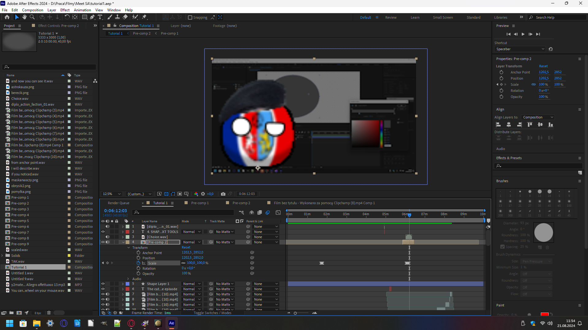 After Effectian Making After Effects Tutorial Editing It In After