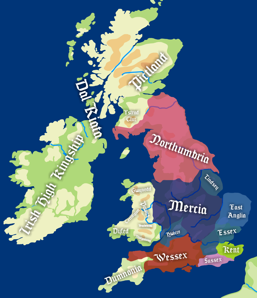 My map of britain 730 AD · Ballistic Animators