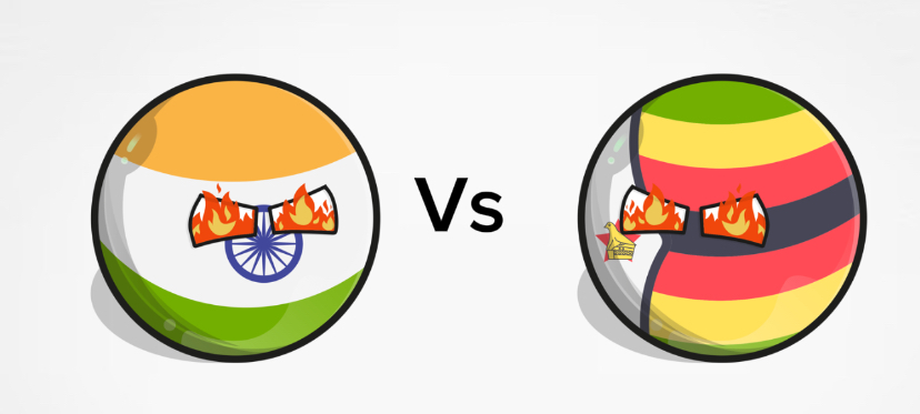 Day 2 of India 🇮🇳 vs Zimbabwe 🇿🇼 · Ballistic Animators