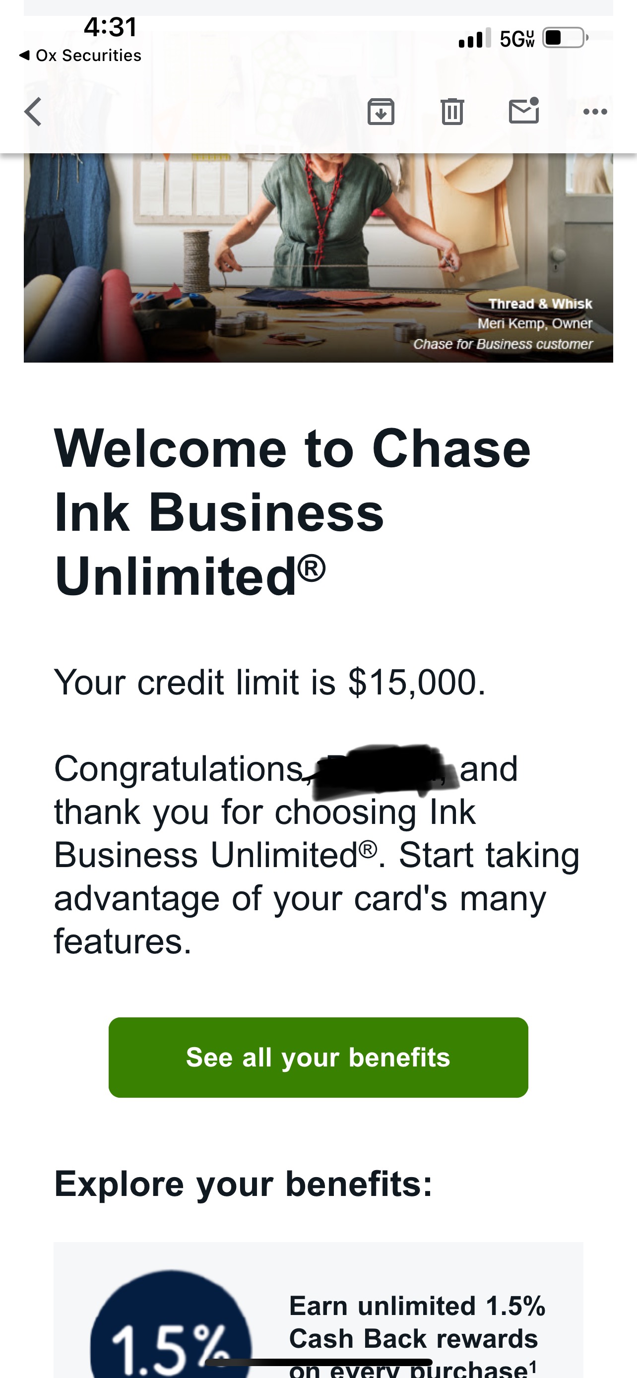 Chase Approvals · Infinite Funding