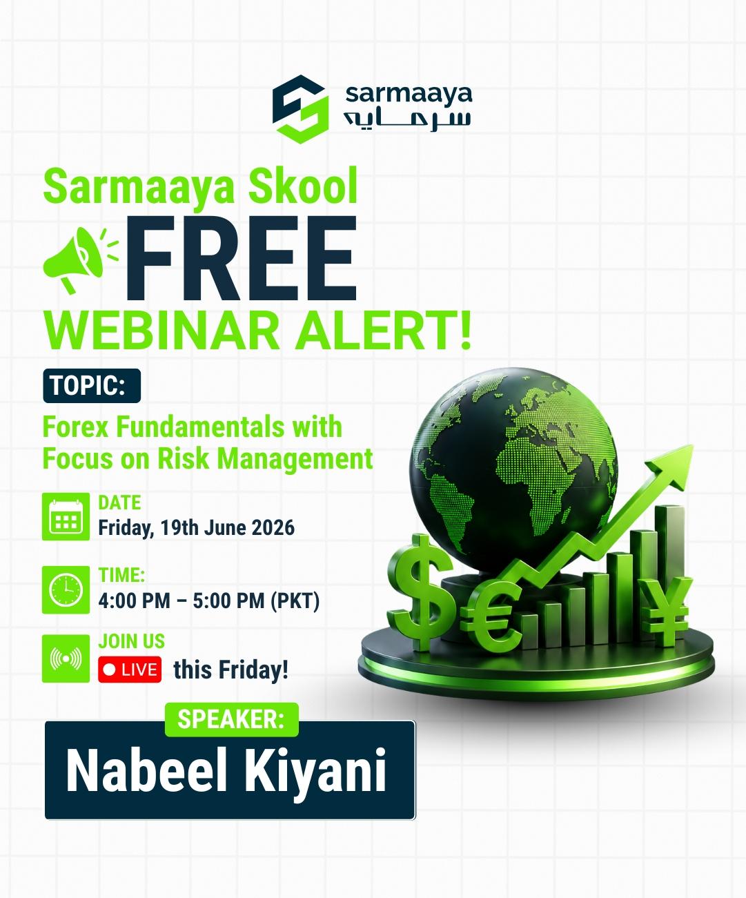 Join Tomorrow's Live Session on Forex Fundamentals · Sarmaaya Skool