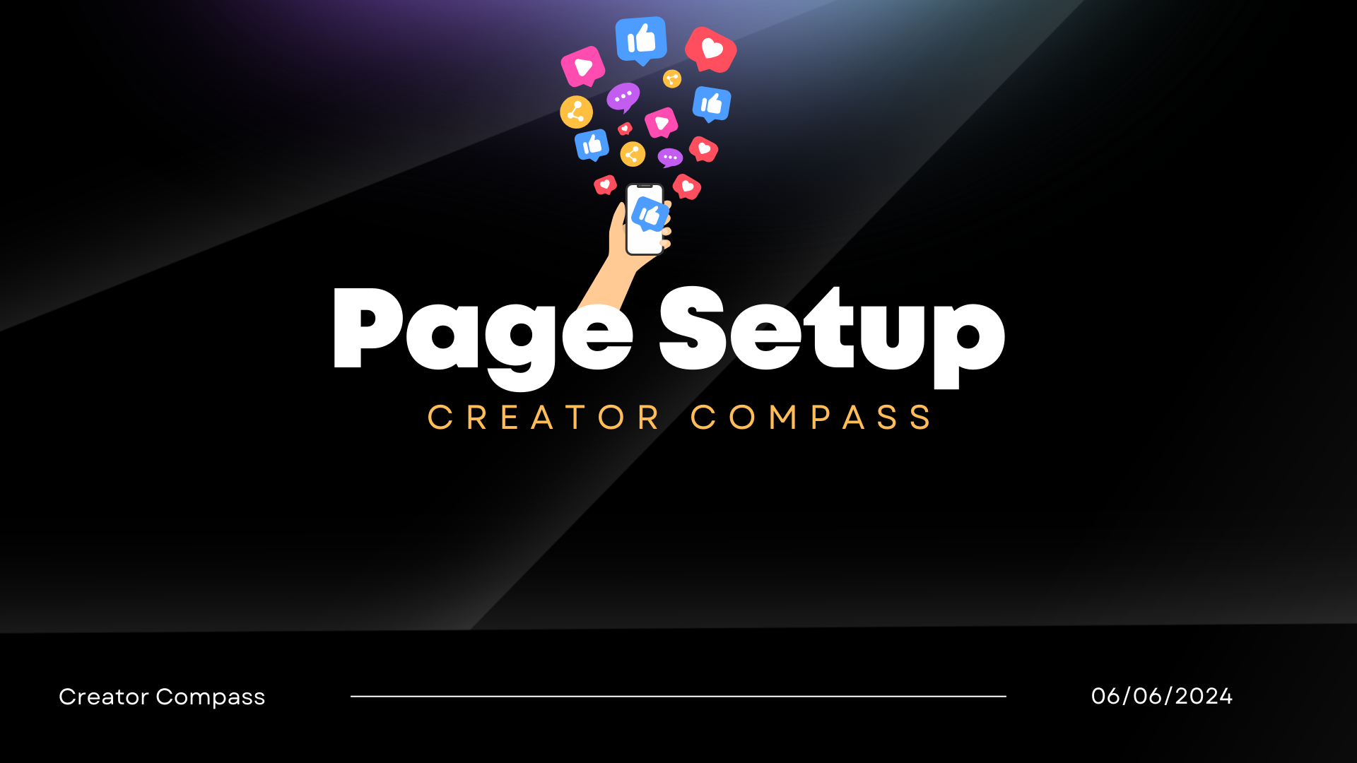 Page Setup Course - Out Now! · Creator Compass