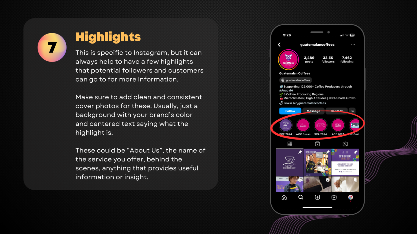 Highlights - Page Setup · Creator Compass