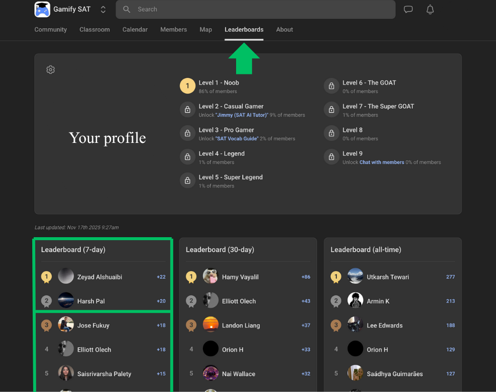 🚨 WIN FREE 1-on-1 Tutoring (November 17-23) · Gamify SAT
