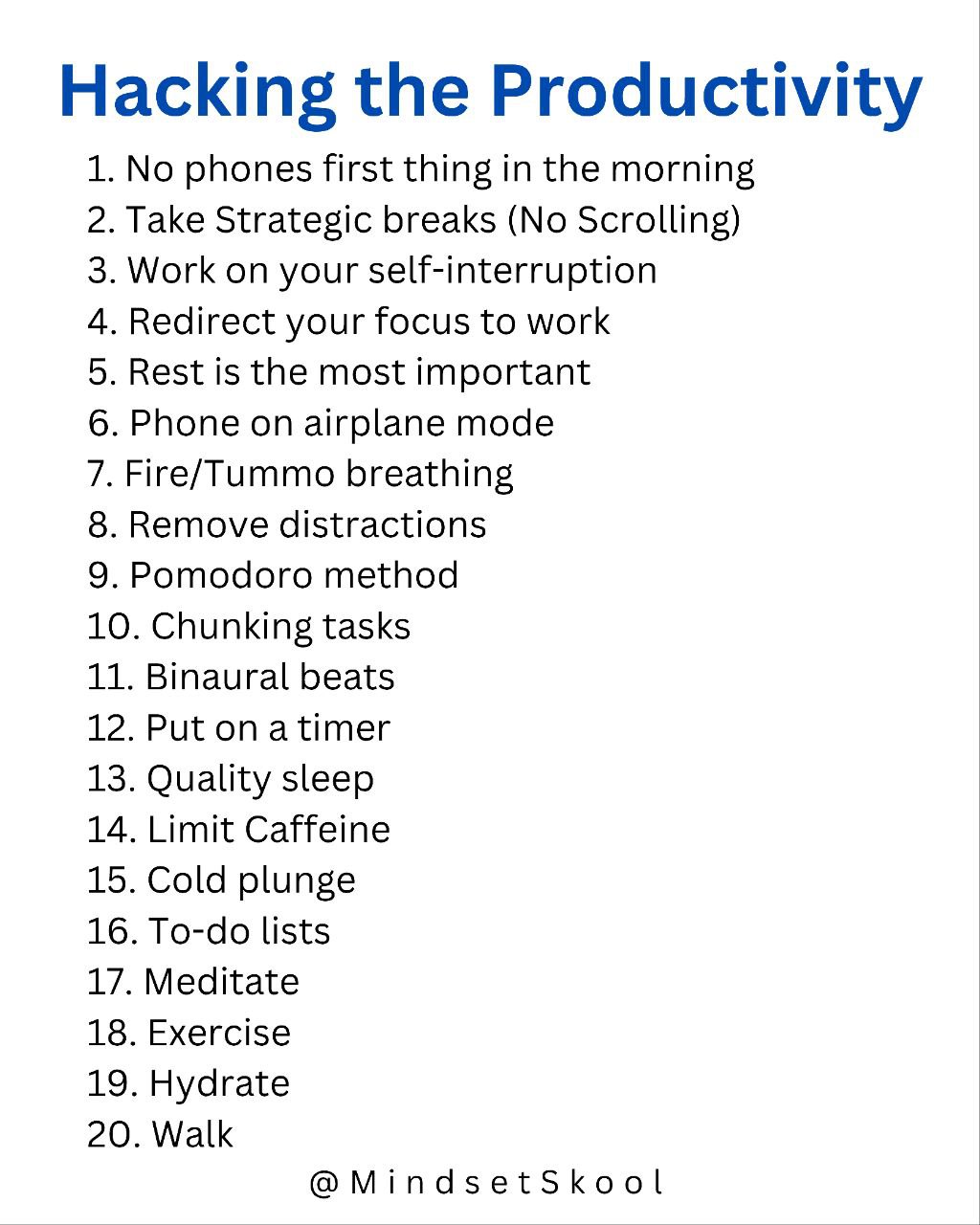 🚀 Hacking Productivity – My Personal Challenge & Yours 🚀 · Mindset MasterClass