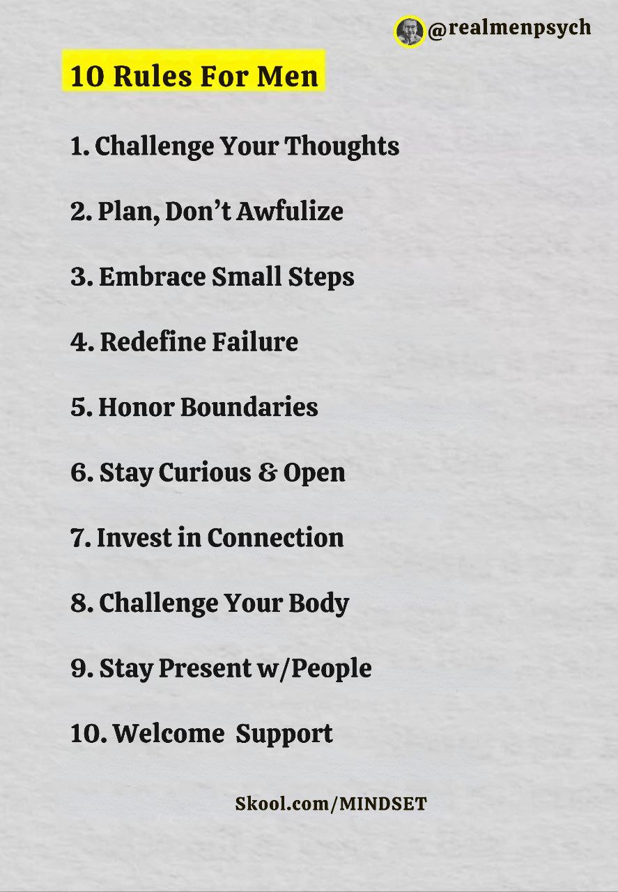 10 Mindset Shifts for Men · Mindset MasterClass