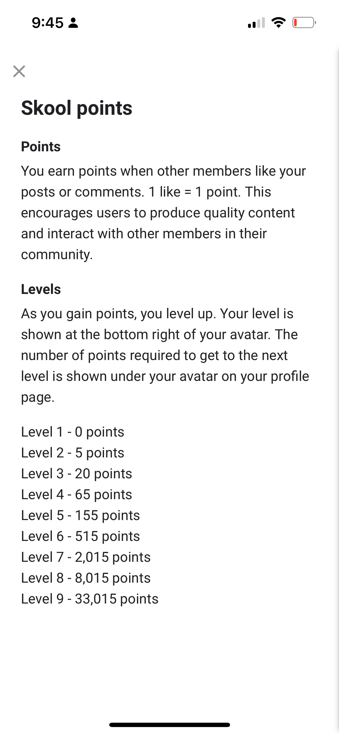 Points to be earned on the Skool app?! · Sincere Sales