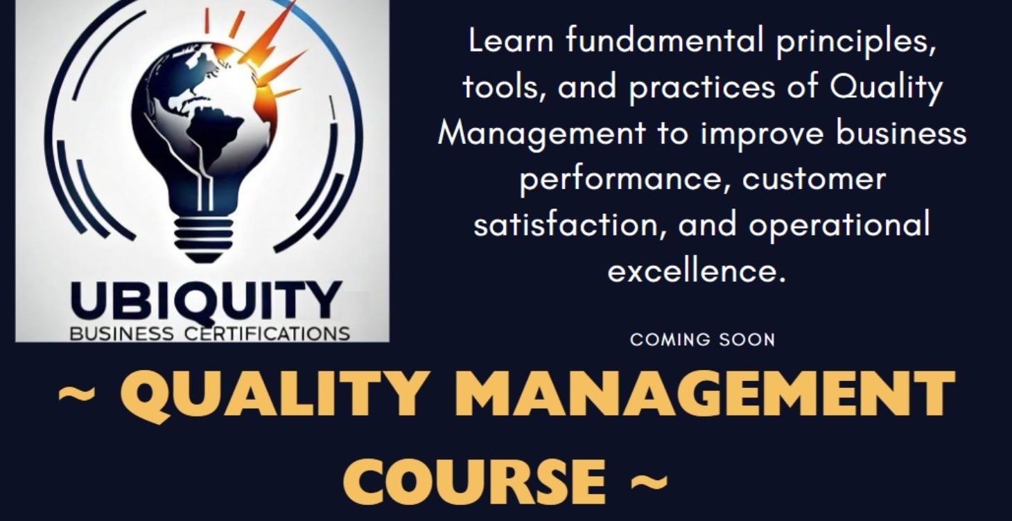 New module - Quality Management · Ubiquity