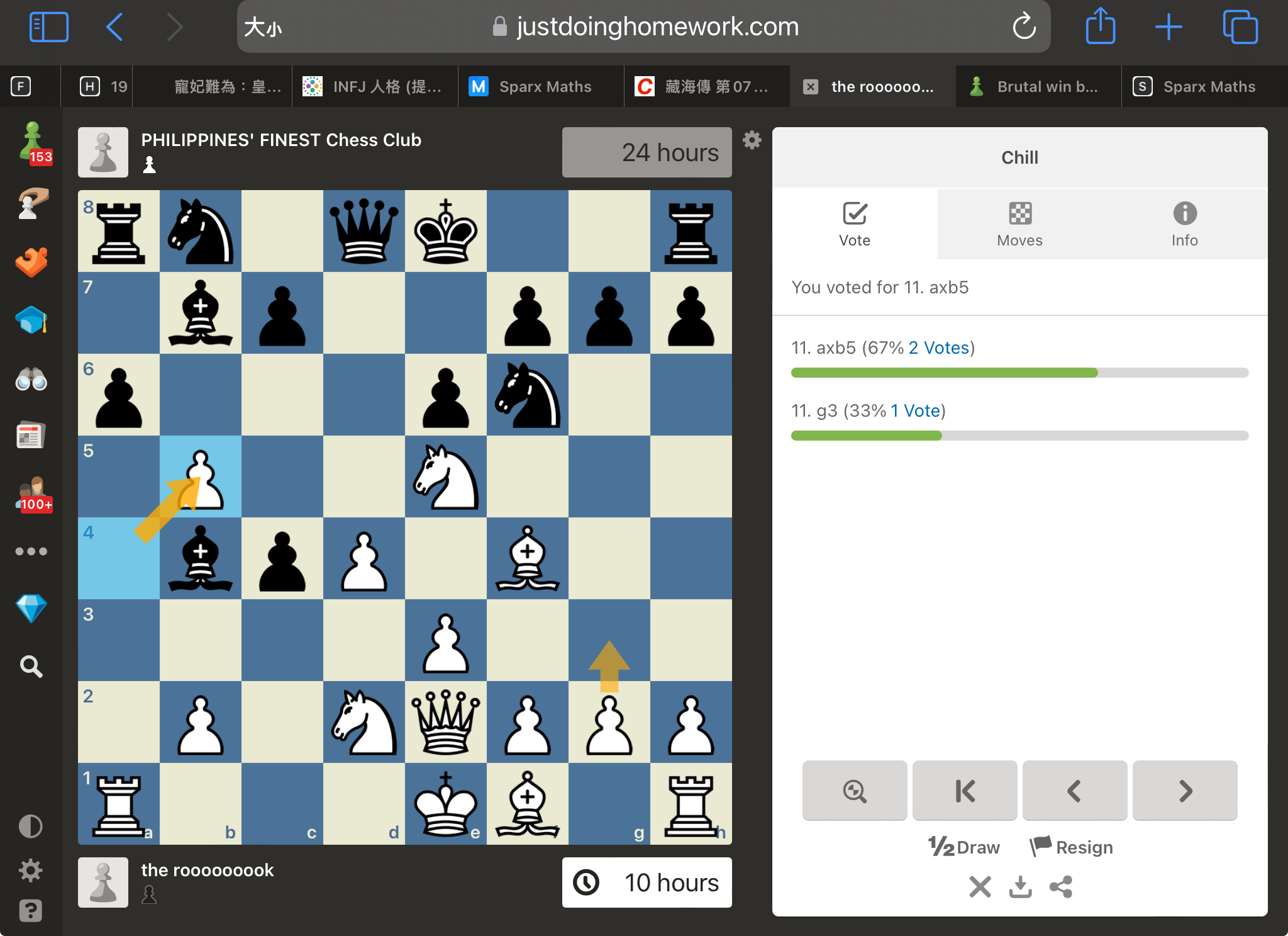 Vote chess update · Top Chess Gang