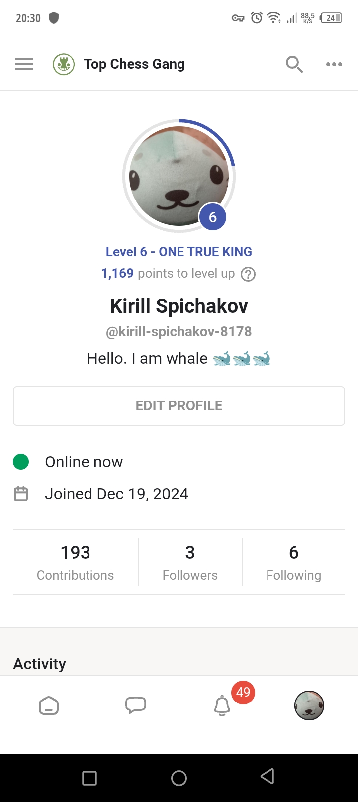 Holy number from lichess horsey · Top Chess Gang